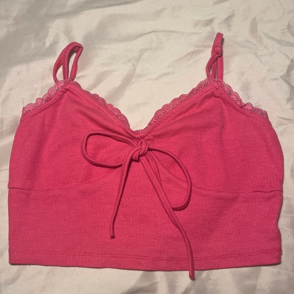 SHEIN | Tops | Shien Hot Pink Tank Top | Poshmark